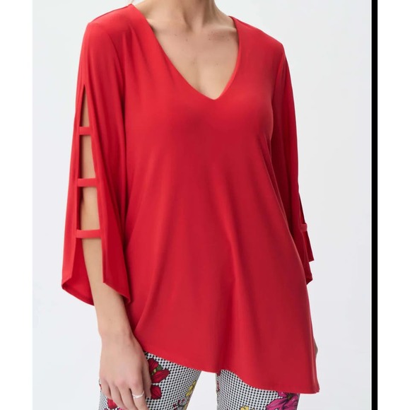 Joseph Ribkoff | Tops | Joseph Ribkoff Regal Tunic In Madma Red Small ...